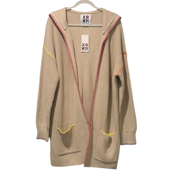 Kerri Rosenthal | Sweaters | Kerri Rosenthal Nwt Long Openfront Hooded ...